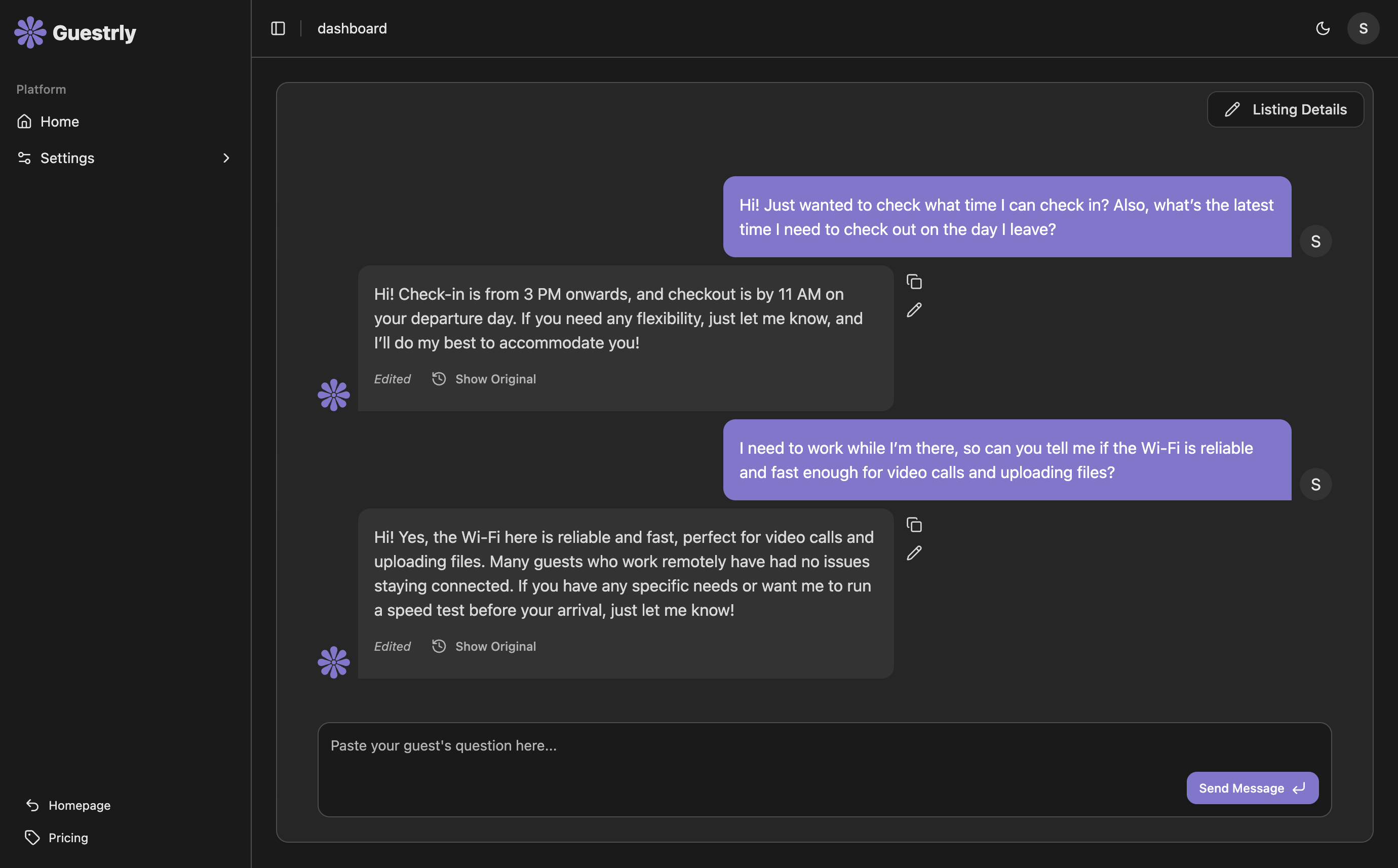 Guestrly — AI for Hosts
